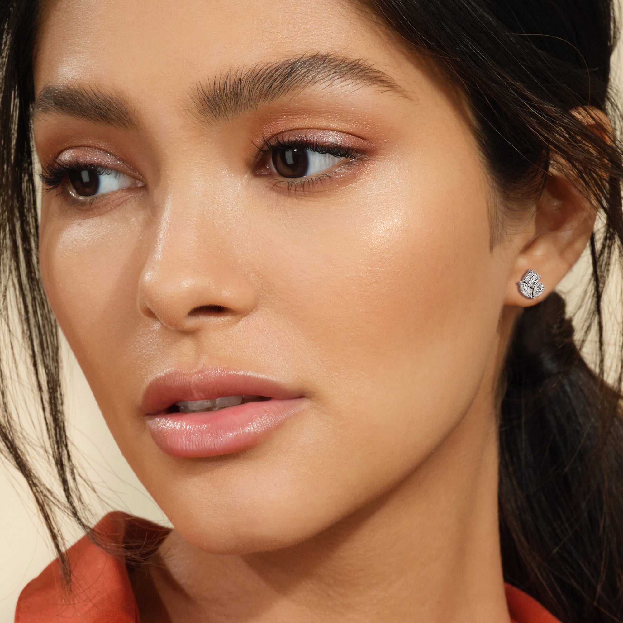 Trilogy Melody Stud Earrings – With Clarity