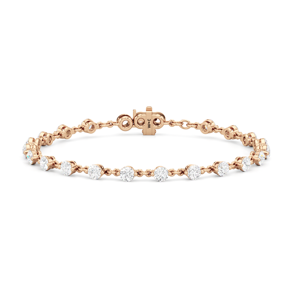 Lab Diamond Chain Link Bracelet – With Clarity