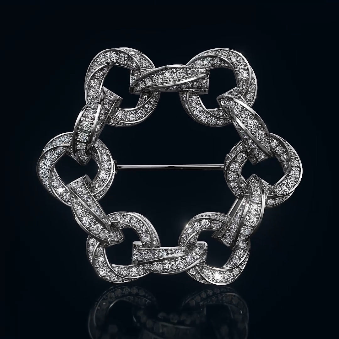 The Bond Circle Brooch – With Clarity
