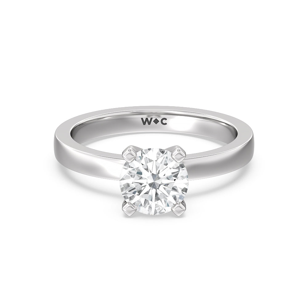 Medi Solitaire Lab Grown Diamond Engagement Ring (E+ VVS+) – With Clarity