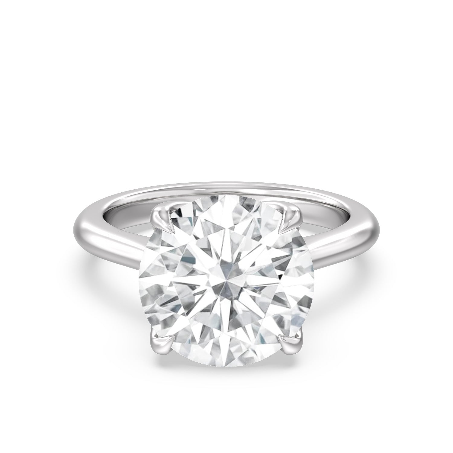 Famed Tulip Cathedral Ring (E+ VVS+) – With Clarity