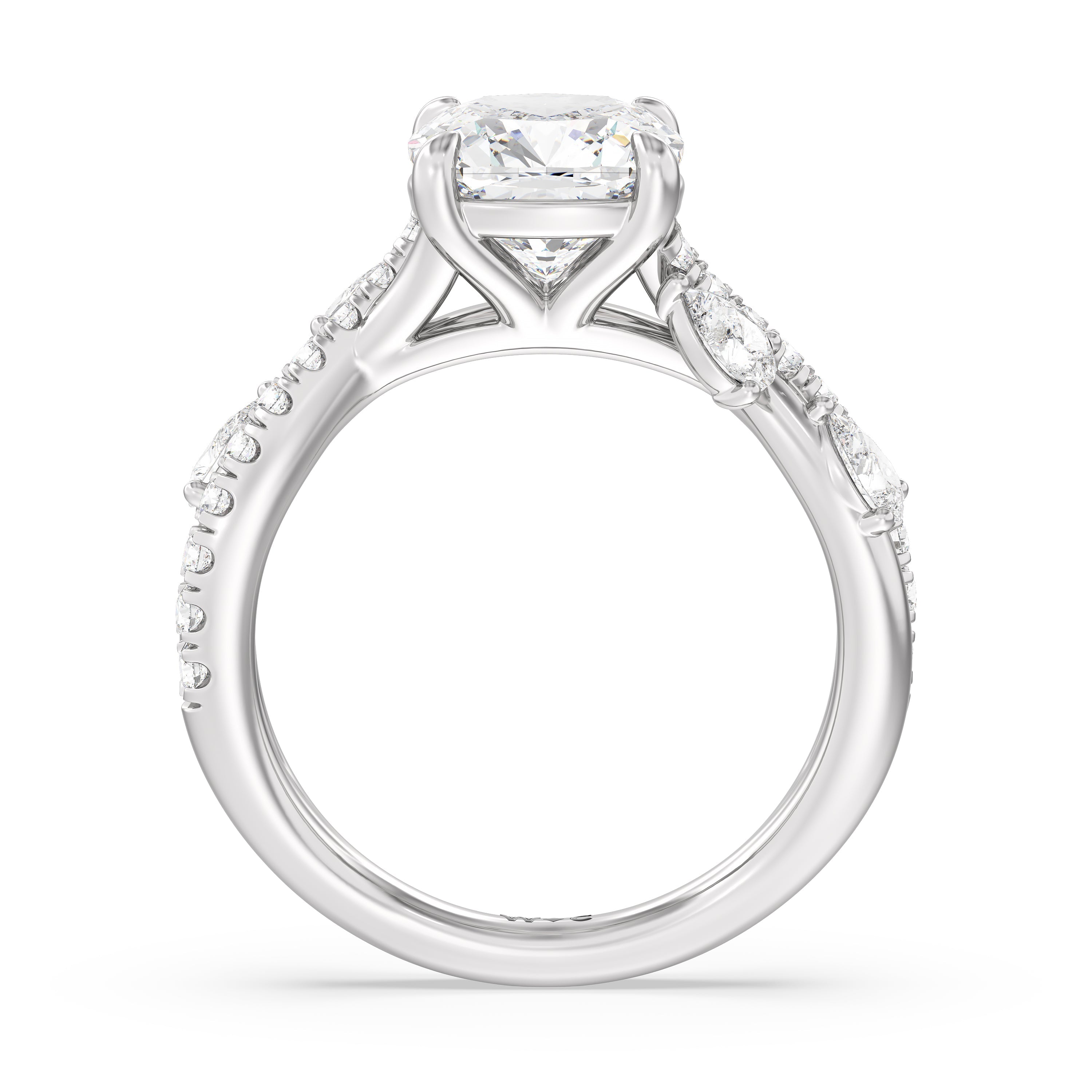 Regal Vine Engagement Ring – With Clarity