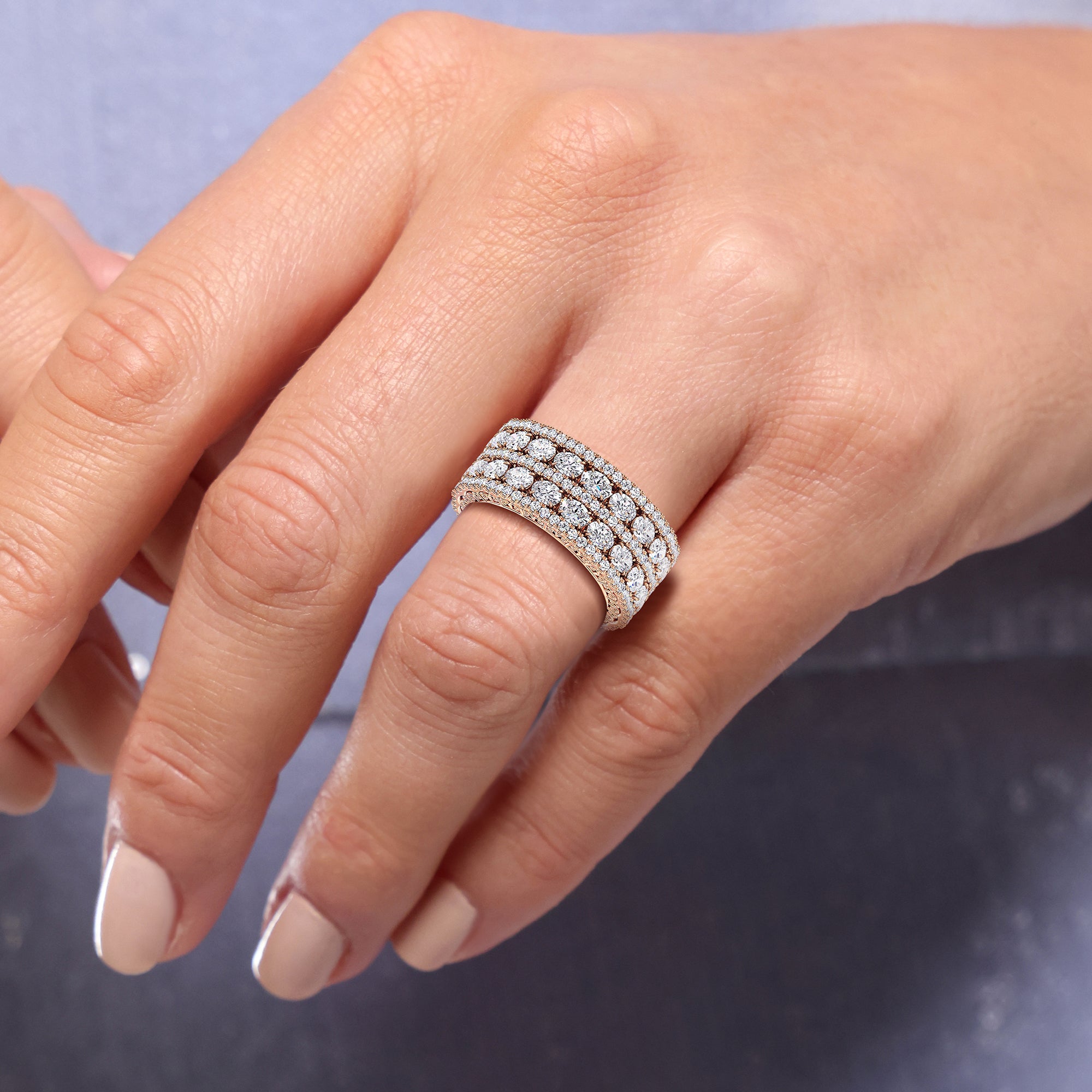 The Bowery Eternity Ring – With Clarity