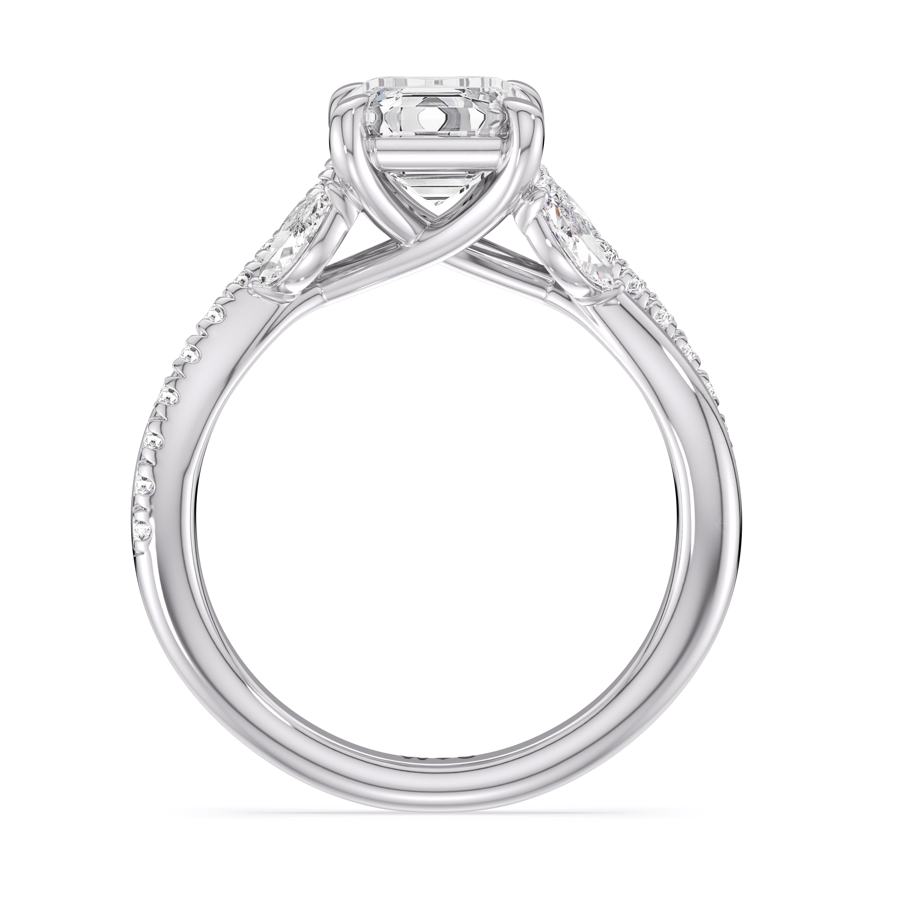 Winding Vine Engagement Ring – With Clarity