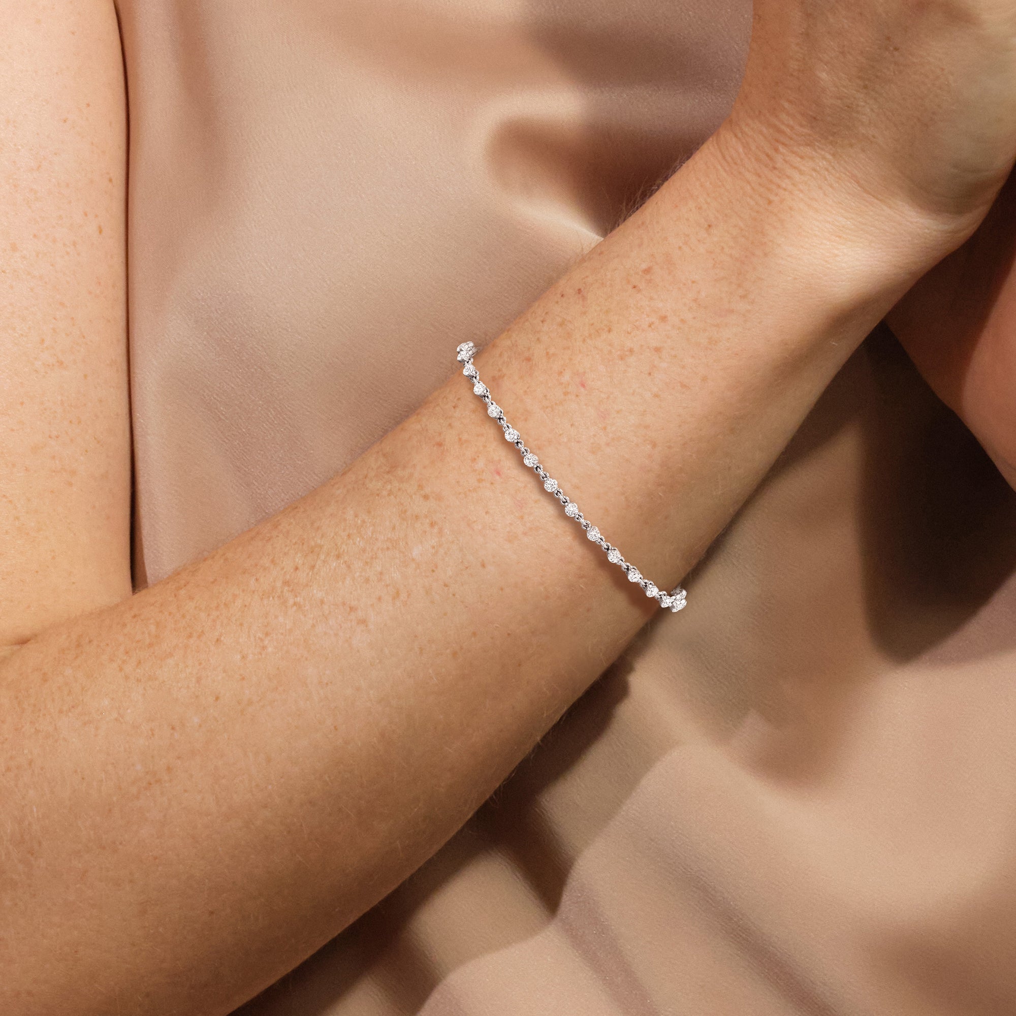 Lab Diamond Chain Link Bracelet – With Clarity