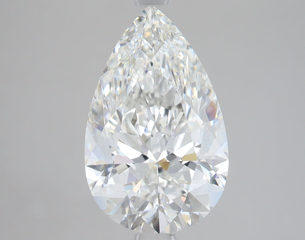 3.01 Carat Pear Lab Diamond – With Clarity