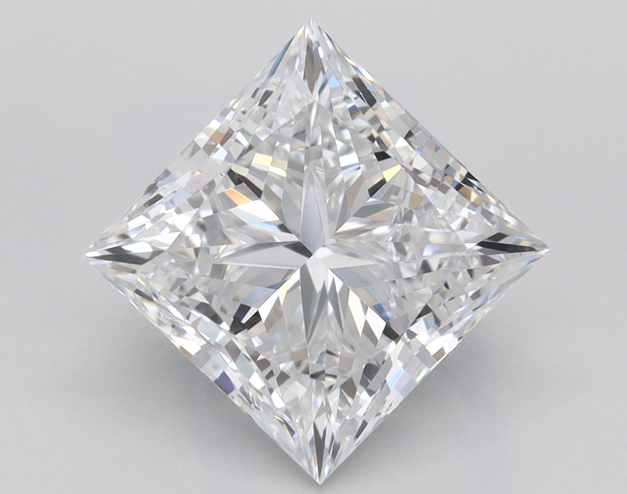 3.59 Carat Princess Lab Diamond – With Clarity