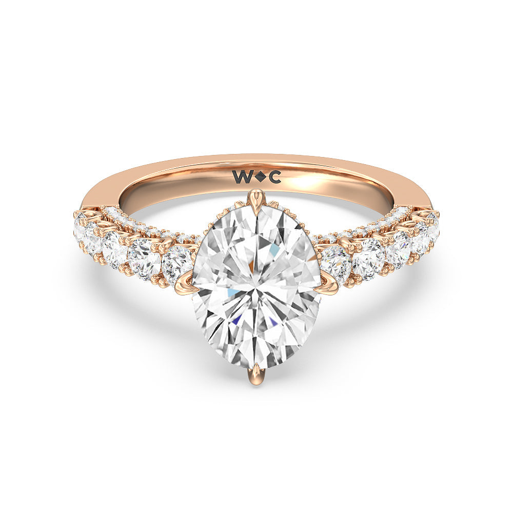The Fifth Avenue 3 CTTW Round Cut Lab Grown Diamond Engagement Ring in ...