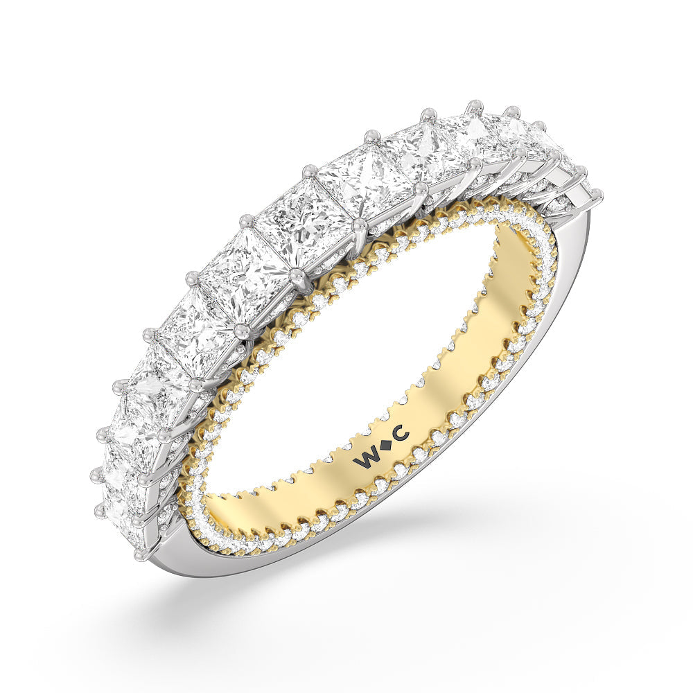 The Rockefeller Diamond Wedding Band – With Clarity