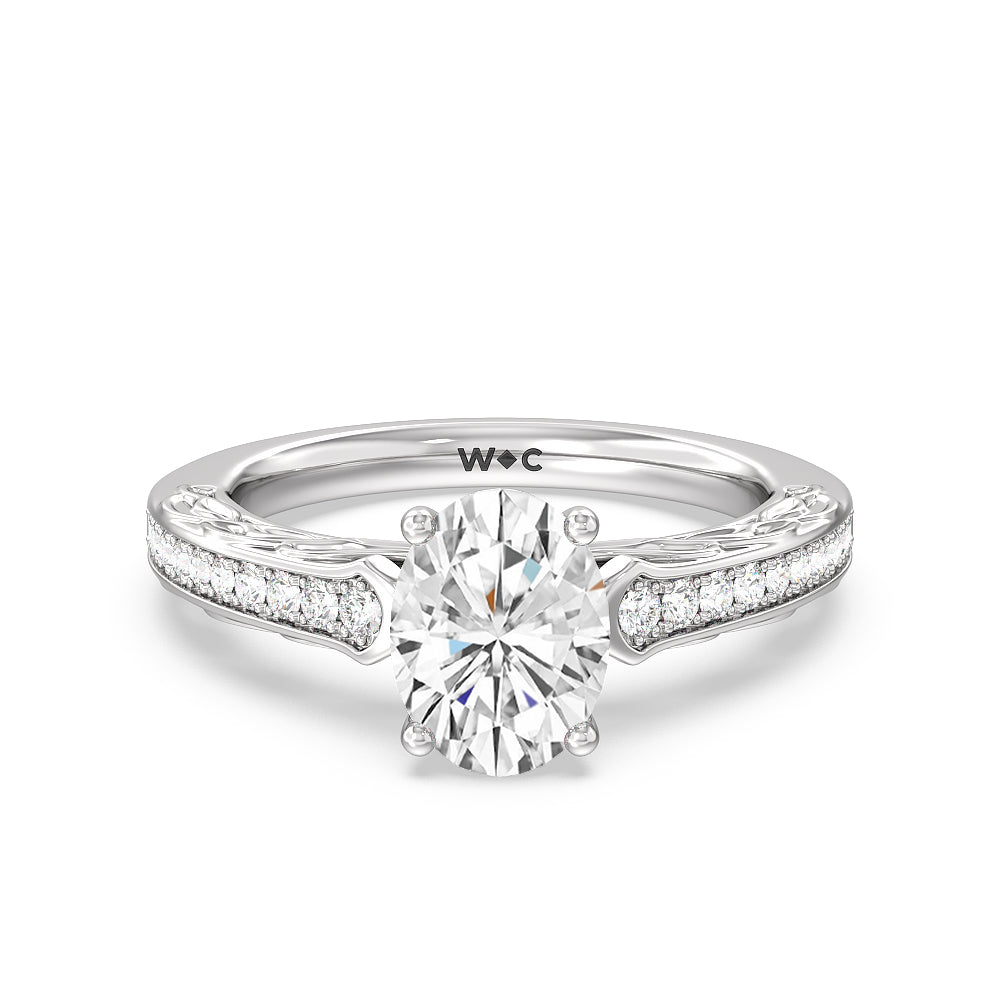 Galleria Entwined Vine Engagement Ring – With Clarity