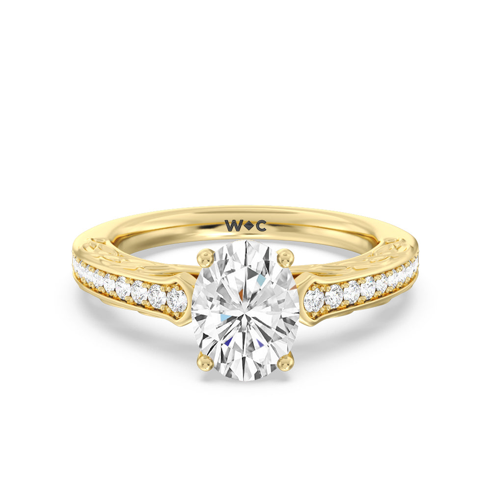 Galleria Entwined Vine Engagement Ring – With Clarity