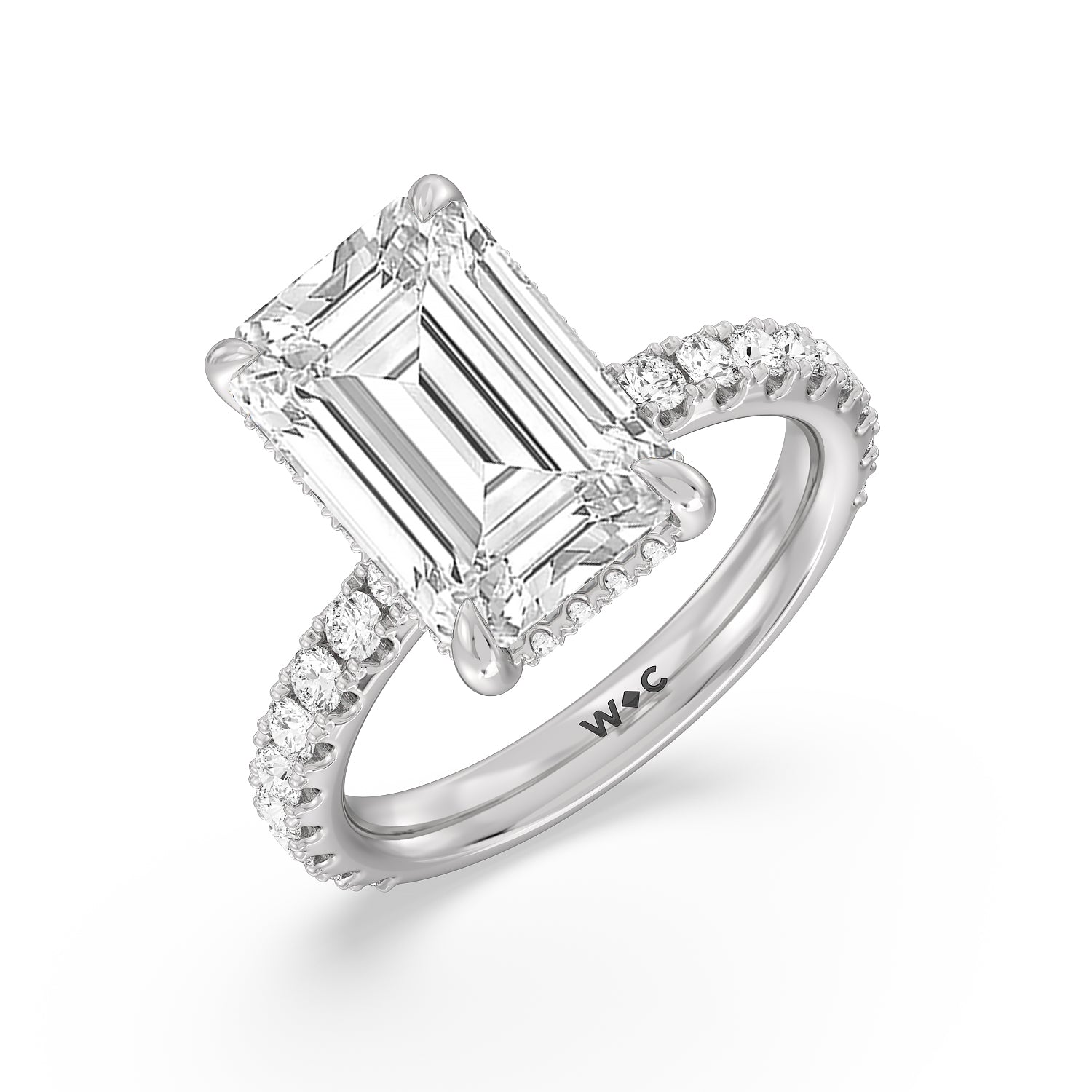 Grandeur Hidden Halo Ring – With Clarity