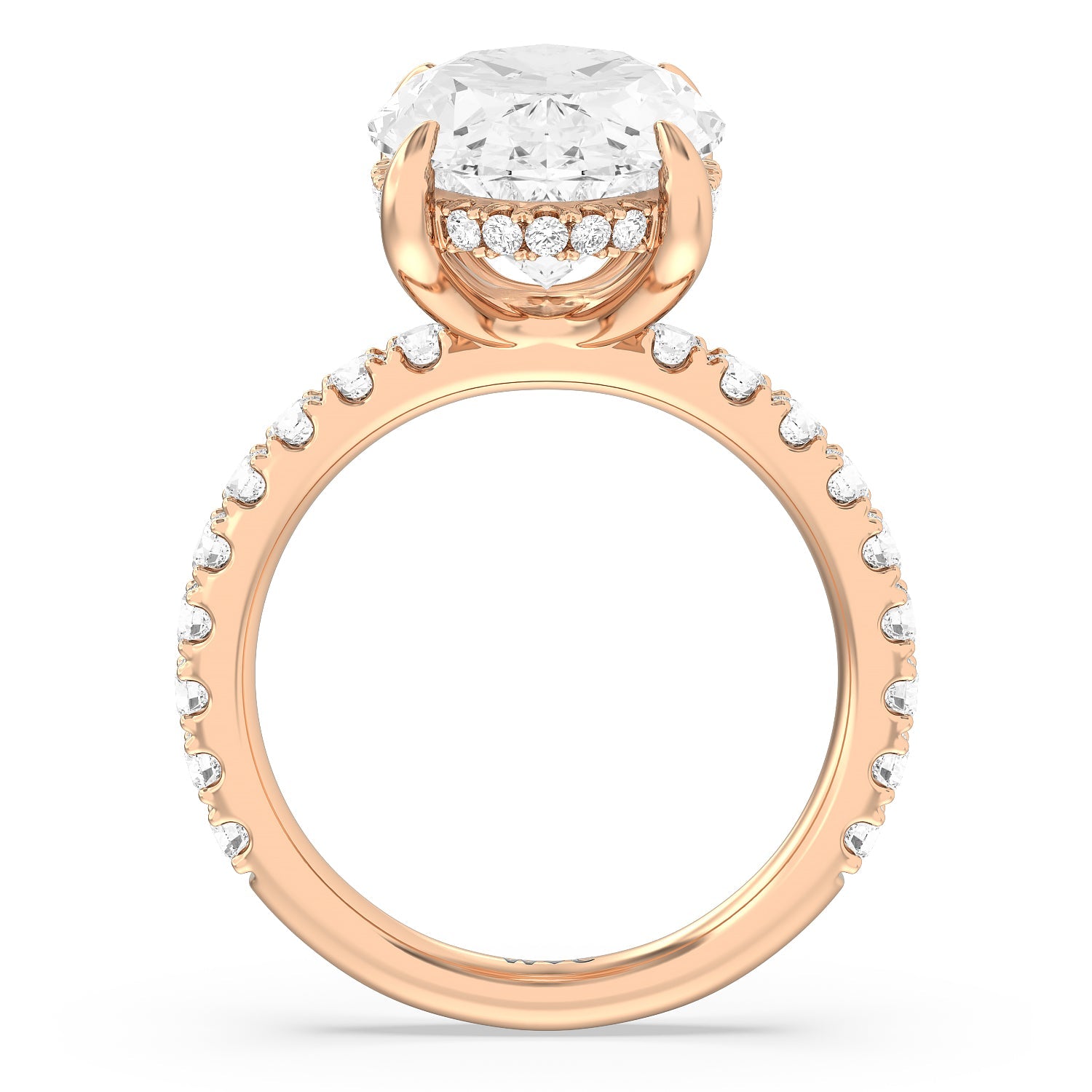 Grandeur Hidden Halo Ring – With Clarity