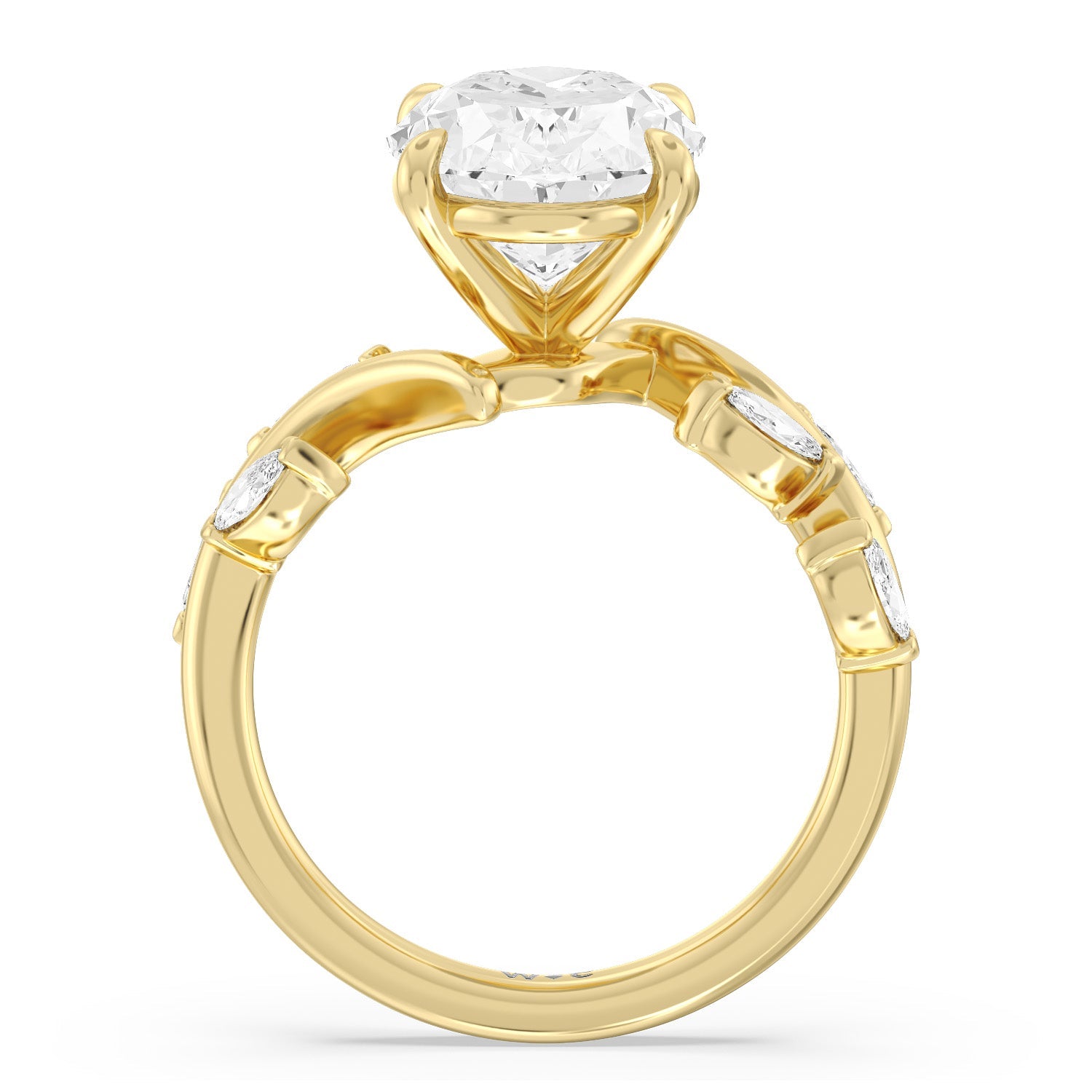 Noble Romantic Vine Ring – With Clarity