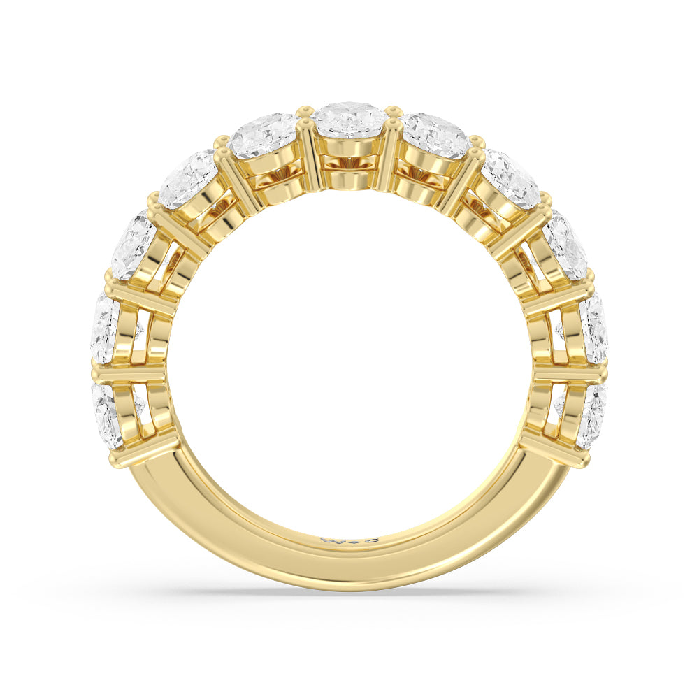 Modified Oval Anniversary Ring – With Clarity